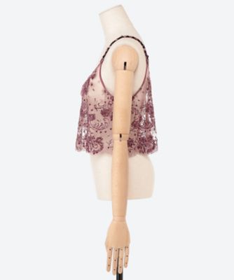 スパンコールレースキャミソール 03621 | leur logette (Women)/ルール ロジェット | 三越伊勢丹オンラインストア・通販【公式】