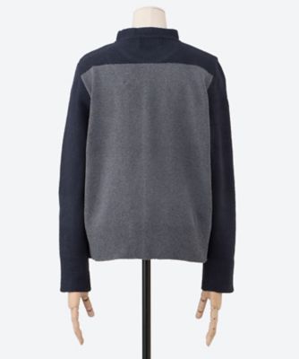 Patrice color block knit pullover NV AW2509―NV | AKIRANAKA (Women)/アキラ ...