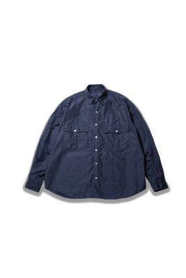 ISETAN EXCLUSIVE ROLL UP SHIRT（ALUMO FABRIC 120／2）NAVY | PORTER CLASSIC ...