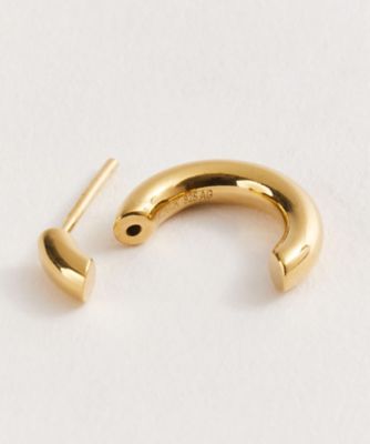 Disrupted 14 Pierced Earring－Yellow Gold ※シングル 100454YG | MARIA BLACK ...