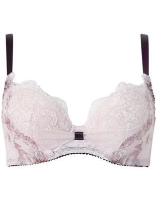 リボンブラ 脇すっきり ワイヤーブラ（3／4カップ）（BXB443