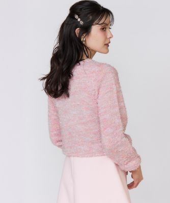 フランドル45周年限定コレクション》シャギーラメニットジャケット