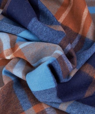 チェック柄ウール100％ストール（7154283603） | INED