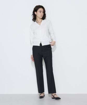 コットンダルストレッチ Vネックカーディガン（1550IO01