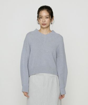 TALLサイズ 〕 和紙ブークレー Vネックプルオーバー