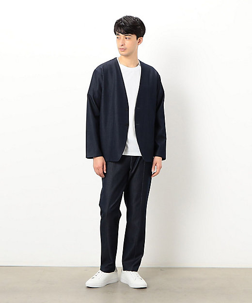 セットアップ対応】ウォッシャブル デニムライクジャージ ノー セットアップ対応】ウォッシャブル デニムライクジャージ ノー