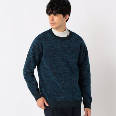 メランジ編み クルーネックニット（4771KA13） | COMME CA ISM (Men)/コムサイズム | 三越伊勢丹オンラインストア ...