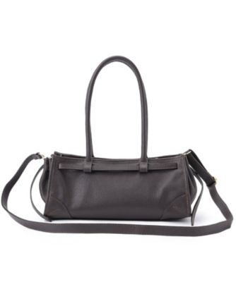 AULENTTI（オウレンティ）横長ベルト付きボストンバッグ