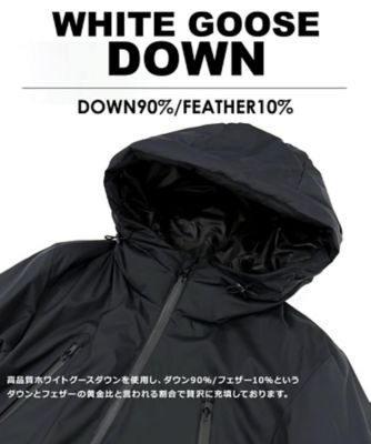 700フィルパワー／高品質ダウン】ウォータープルーフ ホワイト