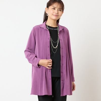 【洗える・接触冷感】Soalonピンタックシャツ（12035501） | LOBJIE (Women)/ロブジェ | 三越伊勢丹オンラインストア・通販【公式】