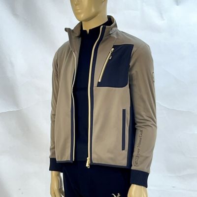 メンズ】WarmdArt裏フリース×ナイロン布帛ジップアップ