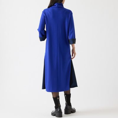 2WAYシルエット】圧縮ウールスムースコクーンワンピース