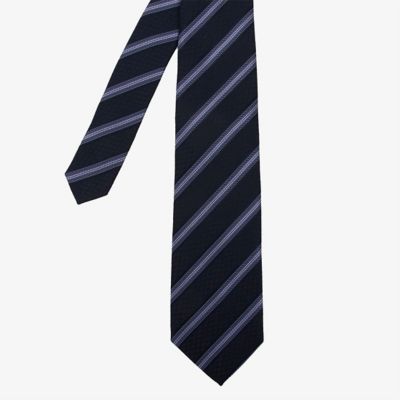 ダーバン D'URBAN パープルチェックストライプ ネクタイ