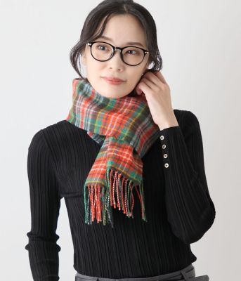 ニューヨーカー（NEWYORKER）/John Scott(ジョン スコット) タータンマフラー John Scott（ジョン スコット） タータンマフラー