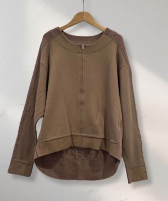 FONTLAB 裏毛×ケーブルコンビジップブルゾン 33ー23ー