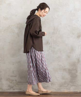 FONTLAB ウールライクフーディーブルゾン プラスサイズ 33ー