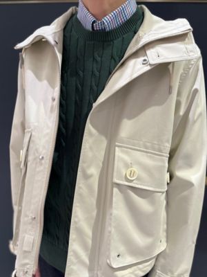 コットンブレンド フーデッド ウィンドブレーカー | Brooks Brothers