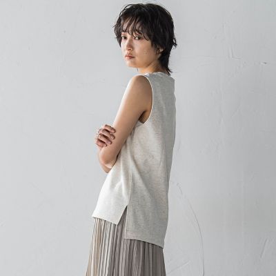 レオパードプリントノースリーブプルオーバー≪洗濯機で洗える