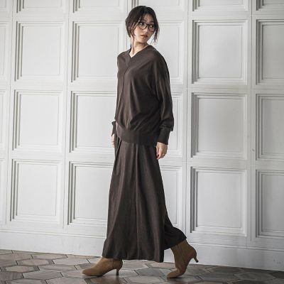 Vネックコクーンニットプルオーバー≪手洗い可能≫ | MAYSON GREY