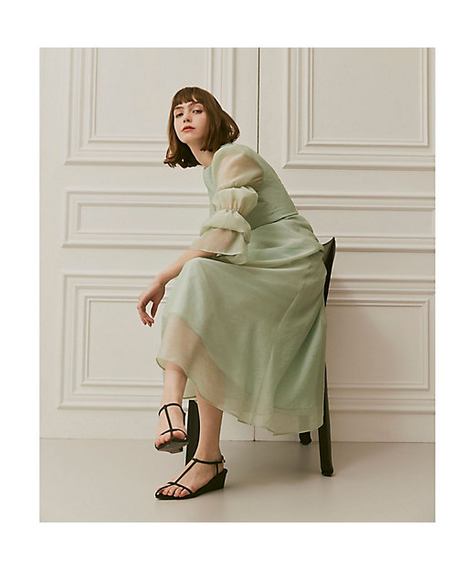 LOULOU WILLOUGHBY】ギャザーシフォンスリーブ LOULOU WILLOUGHBY】ギャザーシフォンスリーブ