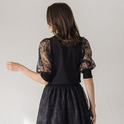 フェザーフラワーニット≪手洗い可能≫ | Viaggio Blu (Women