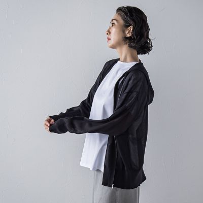 シアーシャイニーニットパーカー≪手洗い可能≫ | la.f（Women）/ラ