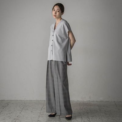 一枚でもレイヤードにも”ラメニットジレ≪手洗い可能≫ | la.f