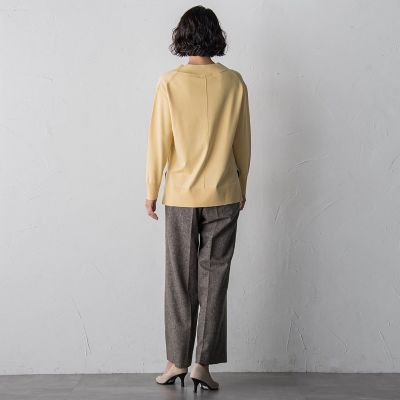 大きいサイズ】ウールラメシャンブレーパンツ | la.f（Women/大きい