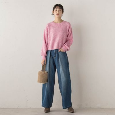 WEB限定】メランジライク天竺ニット≪手洗い可能≫ | Droite