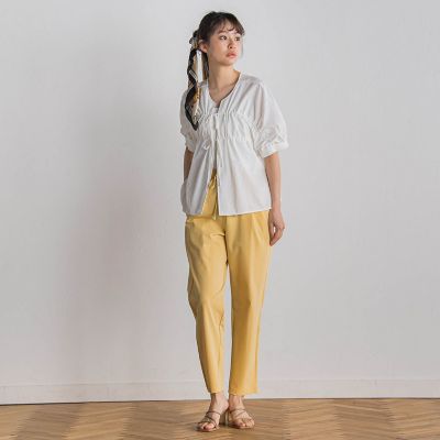 WEB限定】カラミタンブラーリボンブラウス≪手洗い可能≫ | Droite