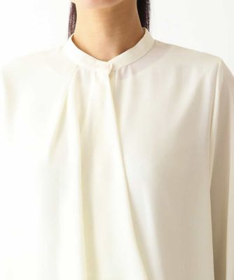 フロントケープデザインブラウス ／洗濯機で洗える | HIROKO BIS