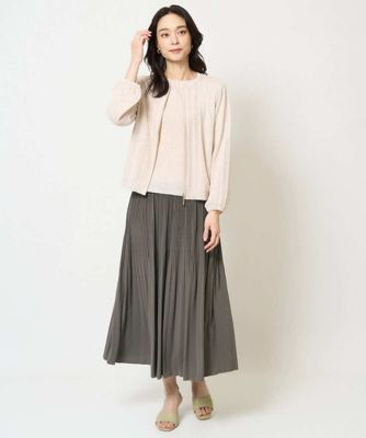 大きいサイズ／アンサンブル対応】ドライタッチニット羽織り