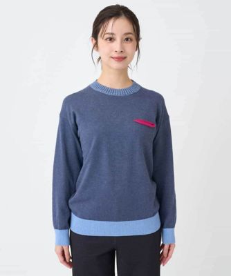 配色デザインポケットニット | GIANNI LO GIUDICE(Women/小さいサイズ