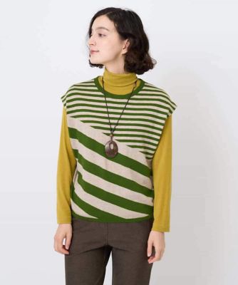 シルク混ボーダーニット | GIANNI LO GIUDICE(Women/小さいサイズ