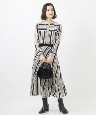 セットアップ対応］マルチストライプボウタイブラウス | GEORGES RECH