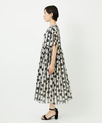 ドットストライプシアーワンピース | GEORGES RECH (Women/小さい