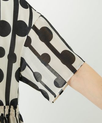 ドットストライプシアーワンピース | GEORGES RECH (Women/小さい