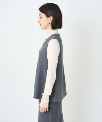 セットアップ対応］Vネックフレアニットベスト | GEORGES RECH (Women