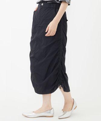 ジョルジュ・レッシュ（ES RECH）/[セットアップ対応]サイドギャザードロストスカート セットアップ対応］サイドギャザードロストスカート | GEORGES RECH