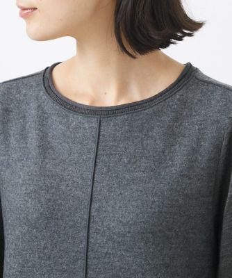 ウールスムースジャージーボリュームスリーブワンピース | GEORGES