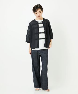 ペーパーヤーンドルマンスリーブカーディガン | GEORGES RECH (Women