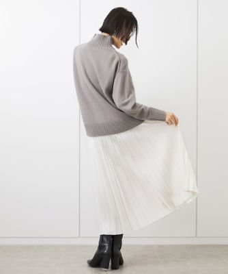 小さいサイズ］ラムウールハイネックニット | MICHELKLEIN(Women