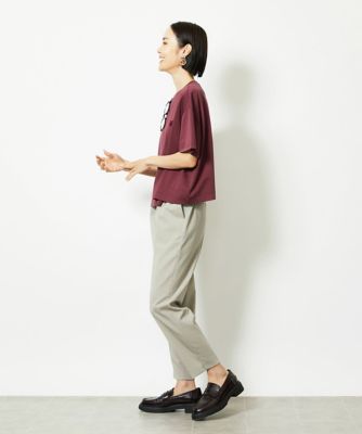 小さいサイズ］ツイルストレッチテーパードパンツ | MICHELKLEIN(Women