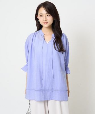 小さいサイズ】シアーチュニックブラウス／洗える | MK MICHEL KLEIN