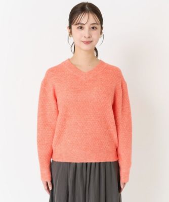 小さいサイズ】ポコポコVネックニット／洗える | MK MICHEL KLEIN