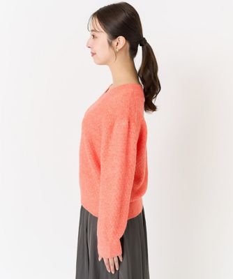 小さいサイズ】ポコポコVネックニット／洗える | MK MICHEL KLEIN