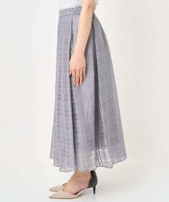 小さいサイズ】シアードビーチェックスカート／洗濯機で洗える | MK