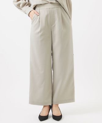 MK ミッシェルクラン/【小さいサイズ】セミワイドパンツ/洗える 小さいサイズ】ツイルセミワイドパンツ／洗える | MK MICHEL KLEIN