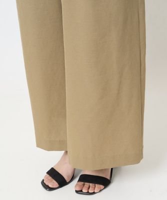 小さいサイズ】ドライリネンライクワイドパンツ／洗える | MK MICHEL