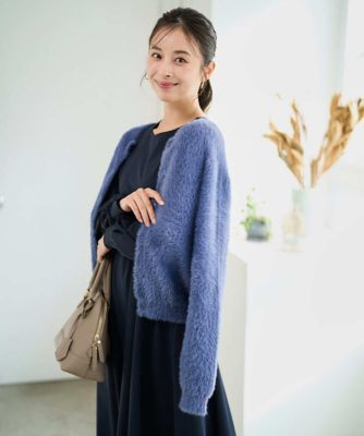 小さいサイズ】フェザーニットカーディガン／洗える | MK MICHEL KLEIN